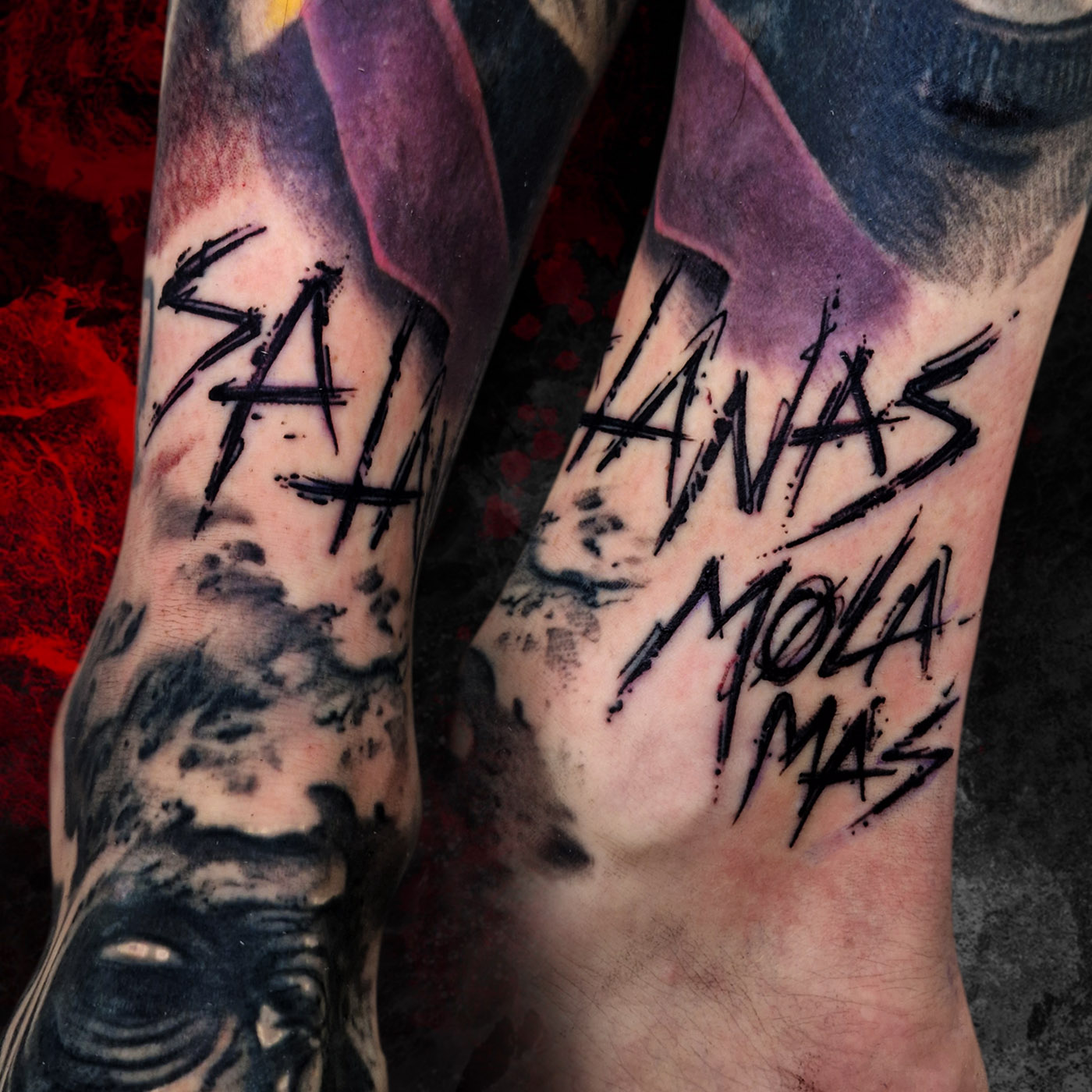 Lettering • Sick Nurse Tattoo by Rafa Garabal